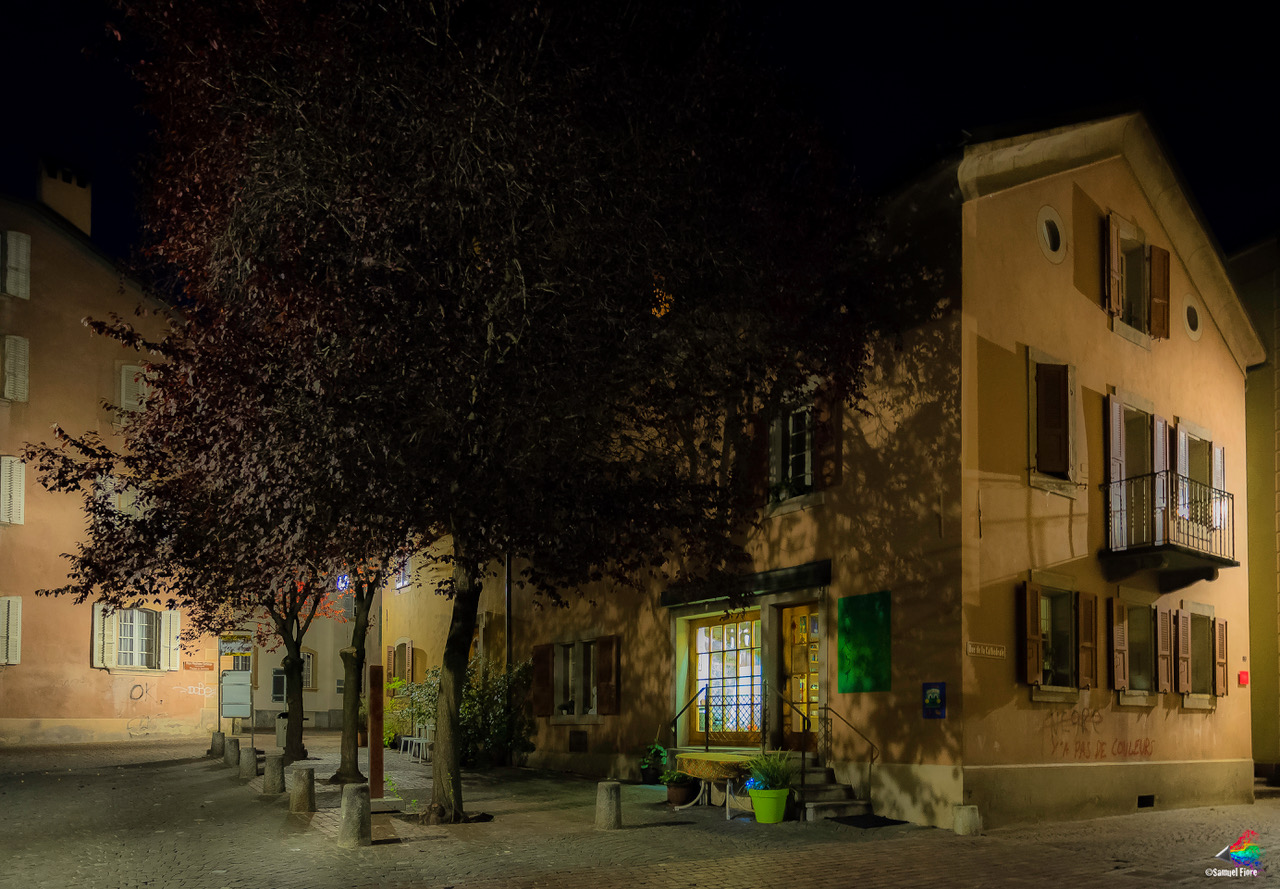 Sion by Night - By Local Photographer Samuel Fiore - Living in Sion